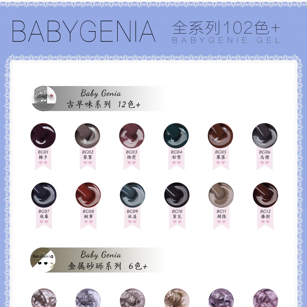BabyGenia 6色/12色MINI套組 容量2g 共150色 - C&CHAT LED光固美睫